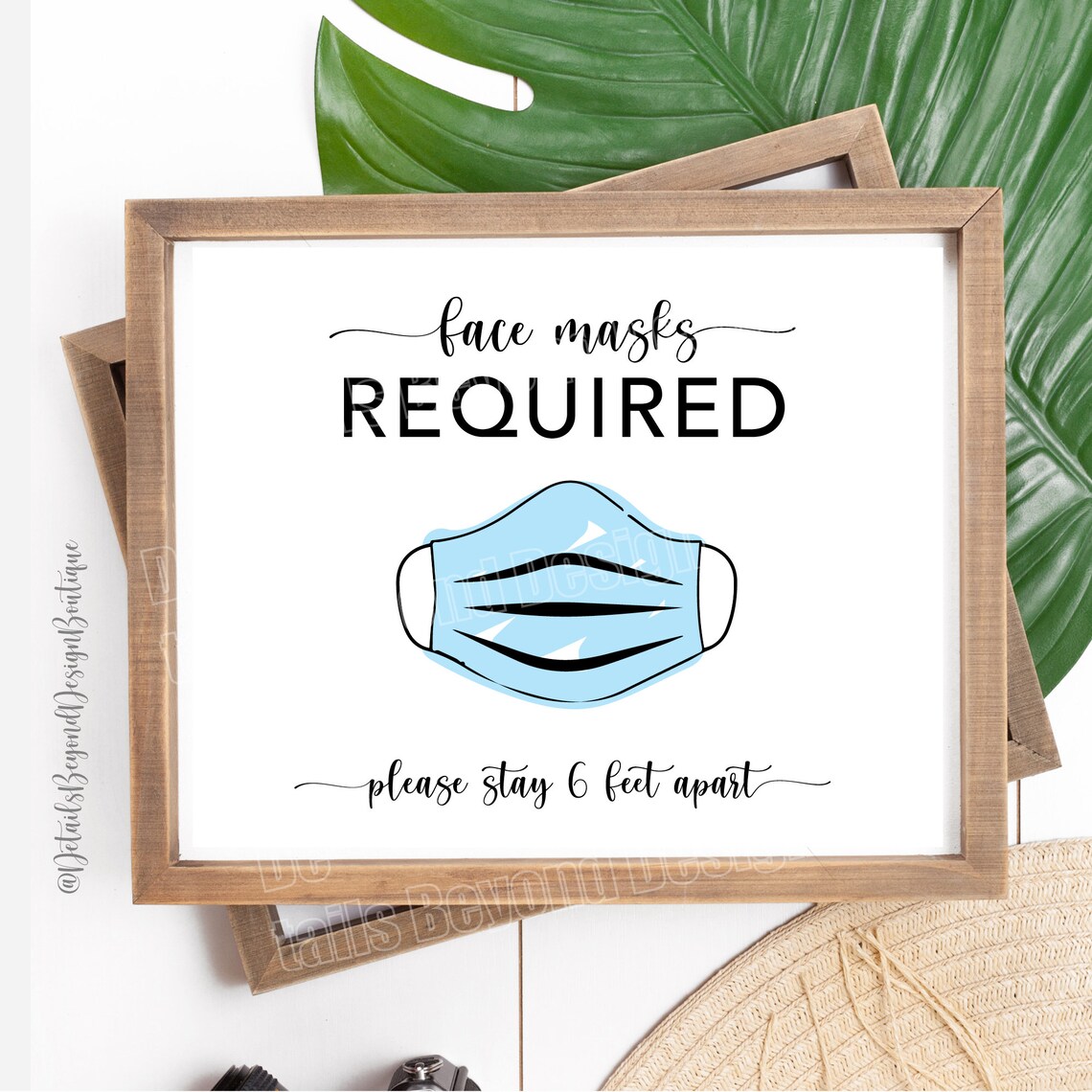 Face Masks Required Printable Sign Instant Download - Etsy