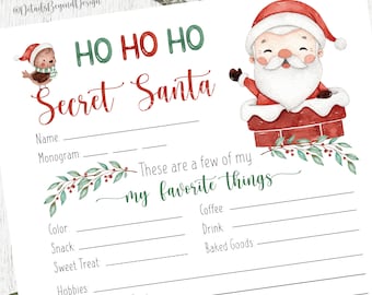 Secret Santa These Are a Few of My Favorite Things | Etsy