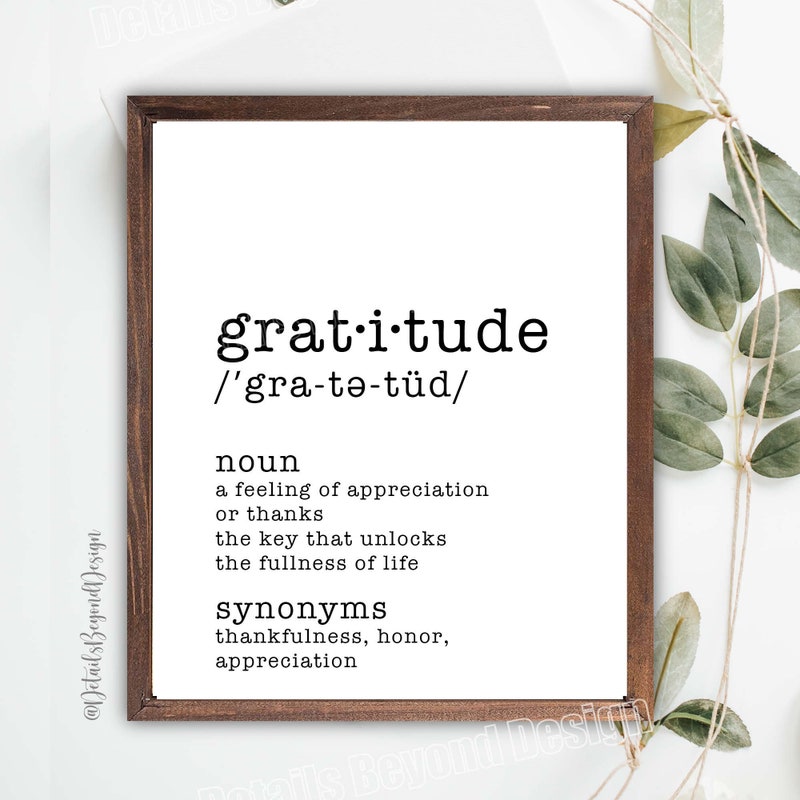 Gratitude Print - Etsy