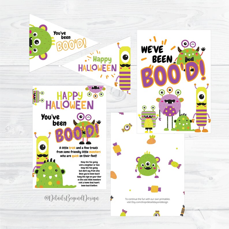 You've Been Boo'd Printable EDITABLE in Canva - Etsy