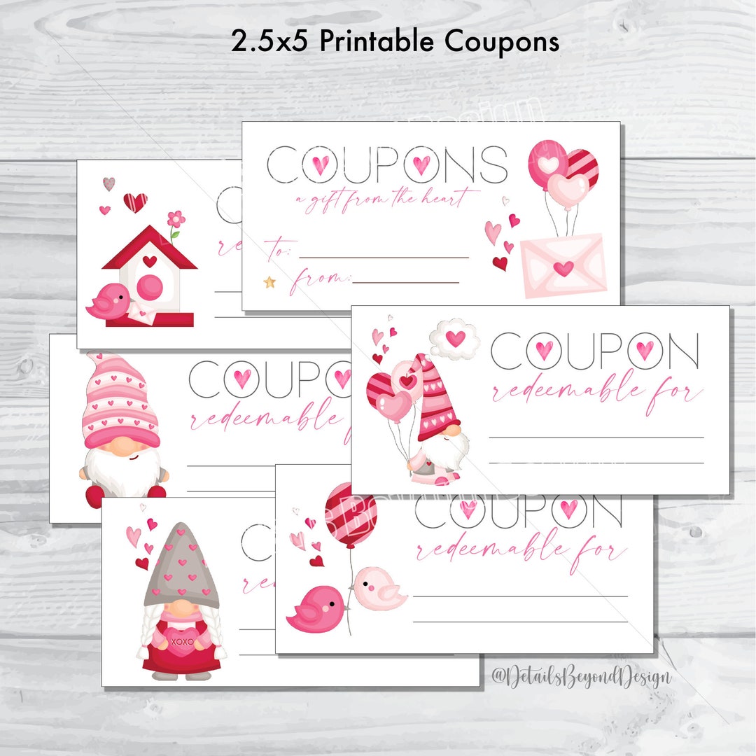 Valentine's Day Coupons - Add Text in Canva - A Gift From the Heart ...
