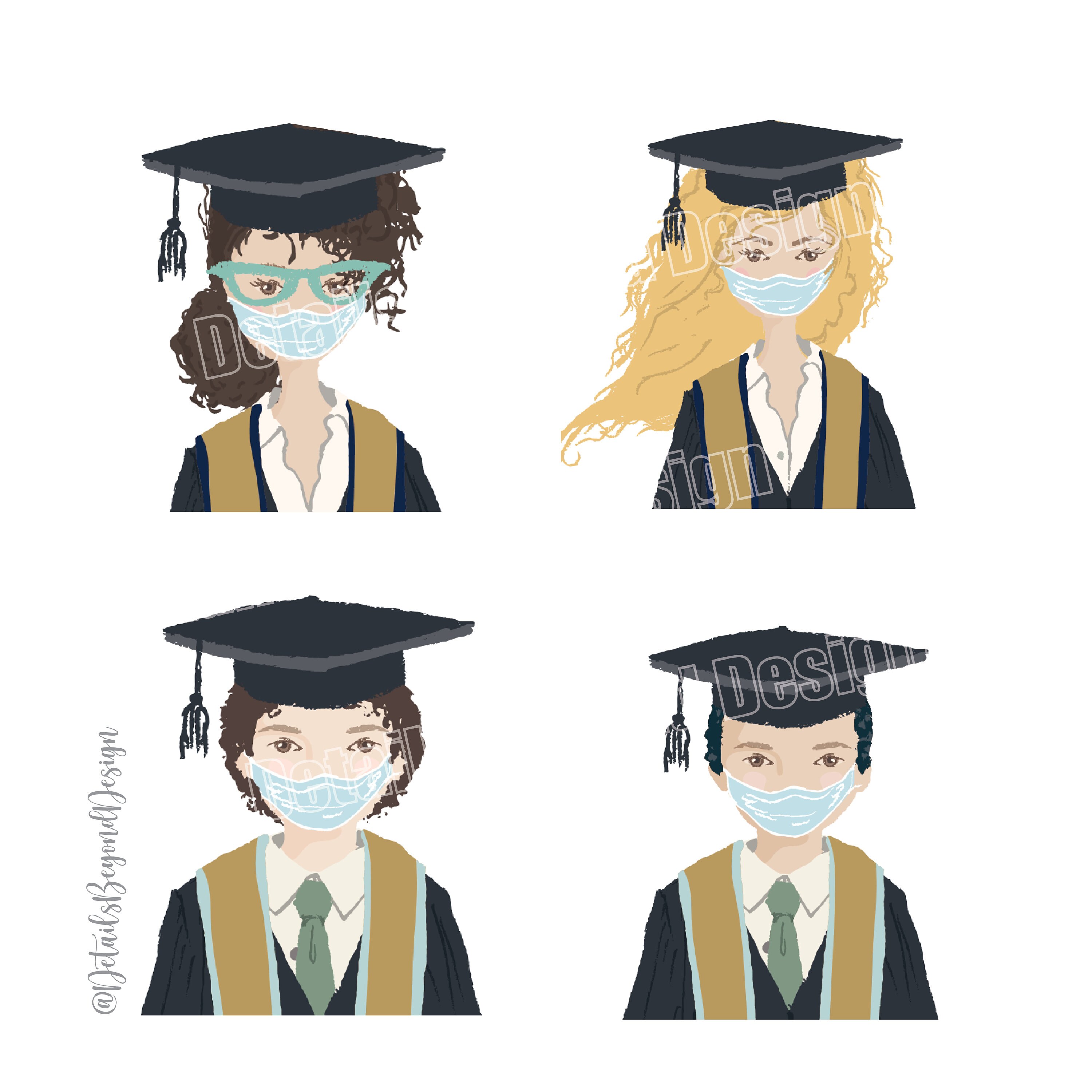 CUSTOM - Grad Print - Quarantine Graduation Gift 8"x10" Cardstock Print ...