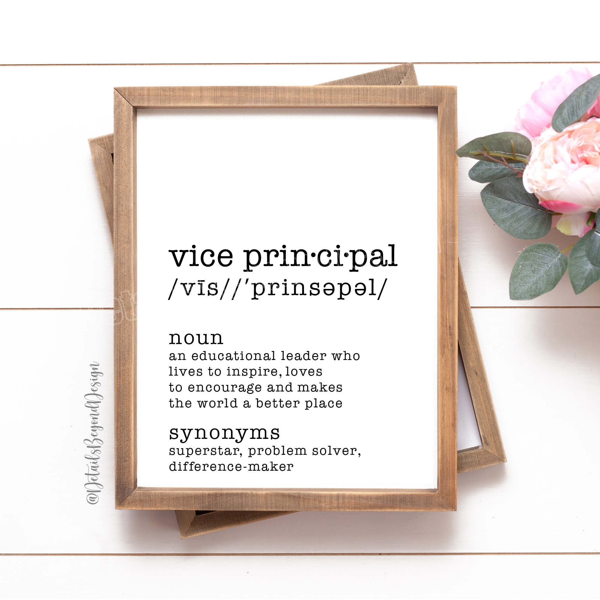 8"x10" and 5"x7" School Vice Principal Definition - Art Print Vice ...