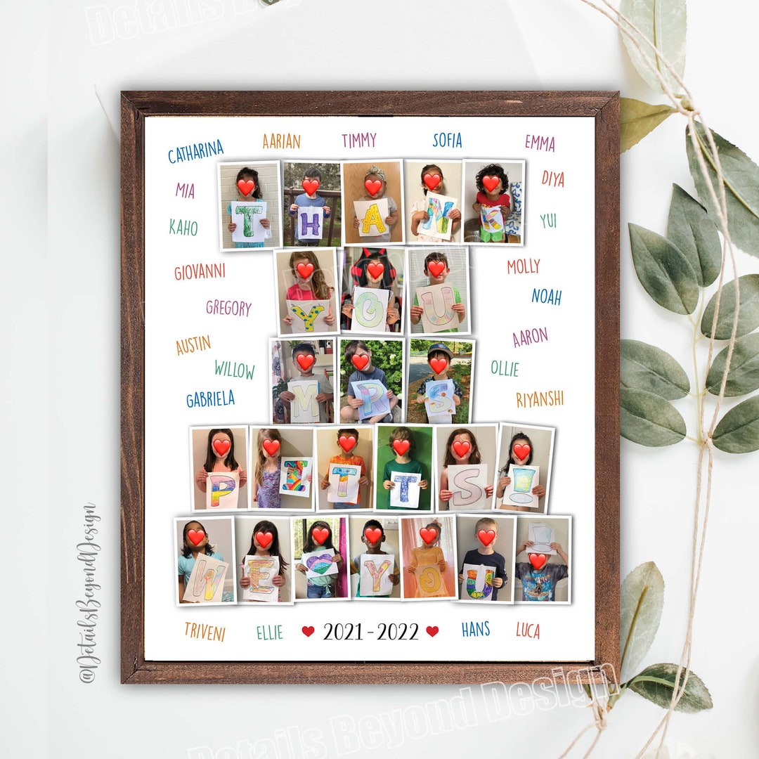 DIGITAL FILE - Any Wording - Student Photo Collage - Customizable ...