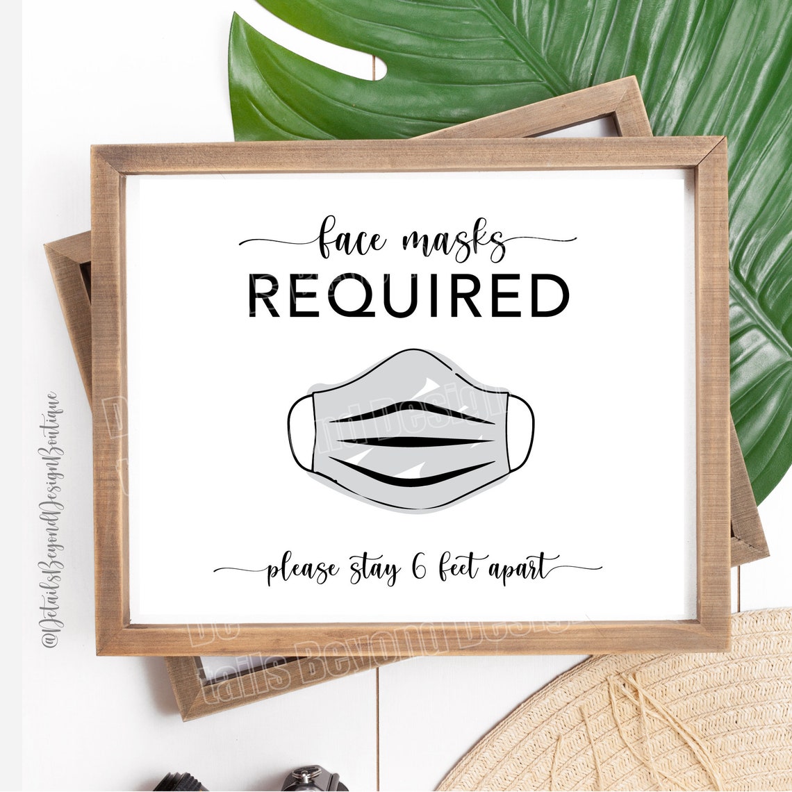Face Masks Required Printable Sign Instant Download - Etsy