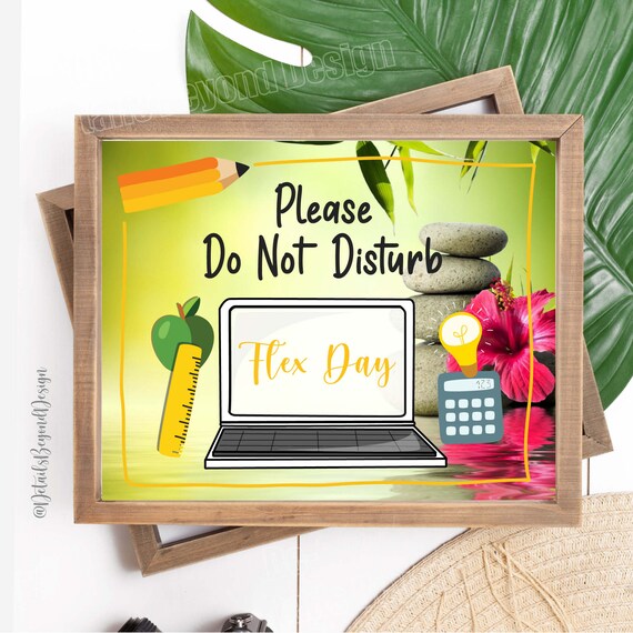 8x10 Please DO NOT DISTURB - Flex day Sign - Office sign - back to ...