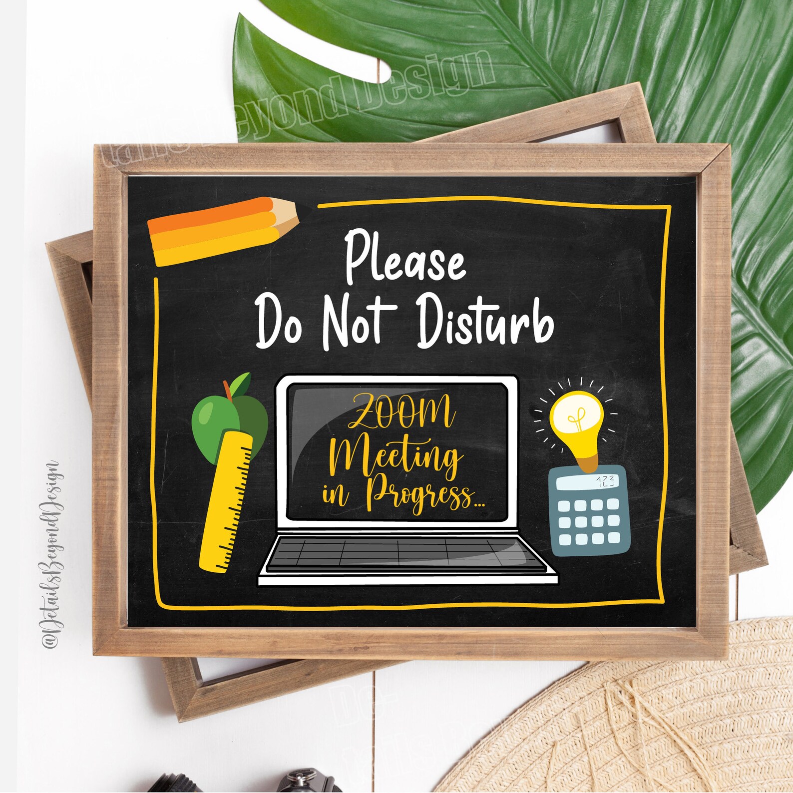 8x10 Please DO NOT DISTURB Zoom Meeting in Progress Sign | Etsy