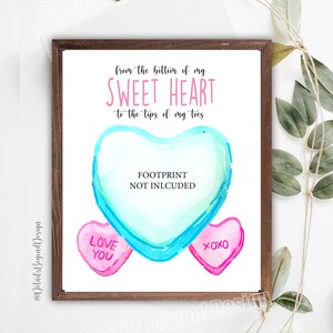 Conversation Hearts - Footprint Valentine's Gift - From the Bottom of ...