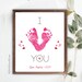 Conversation Hearts Footprint Valentine's Gift From the Bottom of My ...