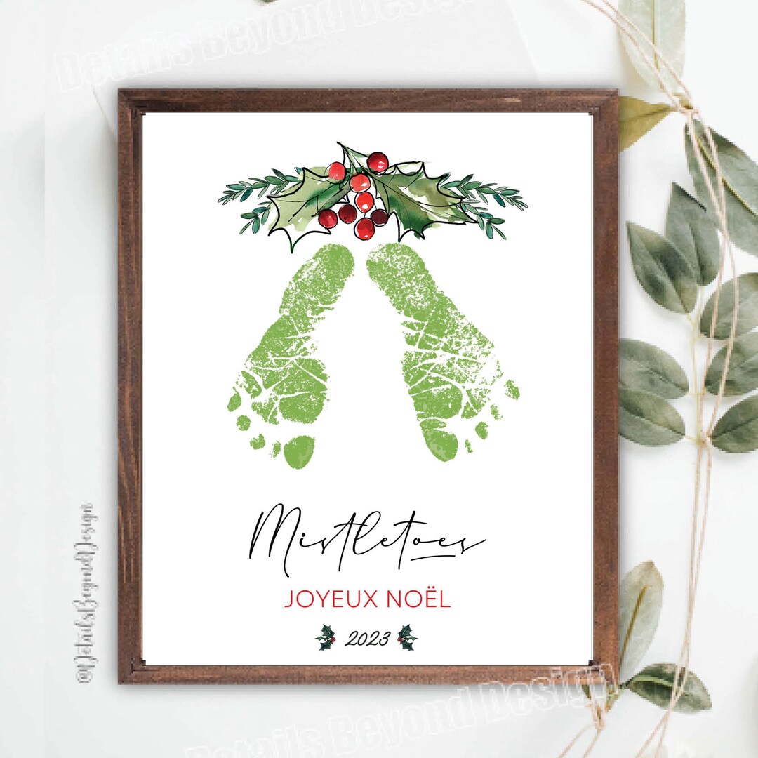 Mistletoes Joyeux Noël - 2023 - 8"x10" and Printable - Instant Download ...