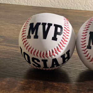 Custom Baseball - MVP With Name - Baseball Gift - Coach Gift ...