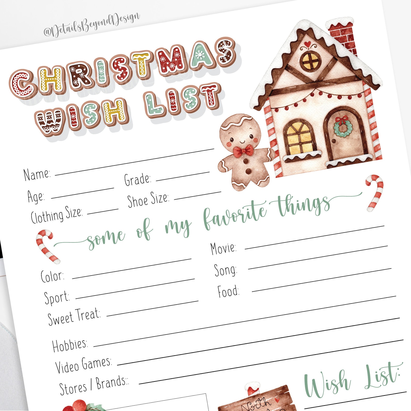 Christmas Wish List - Some of My Favorite Things - Gingerbread House ...