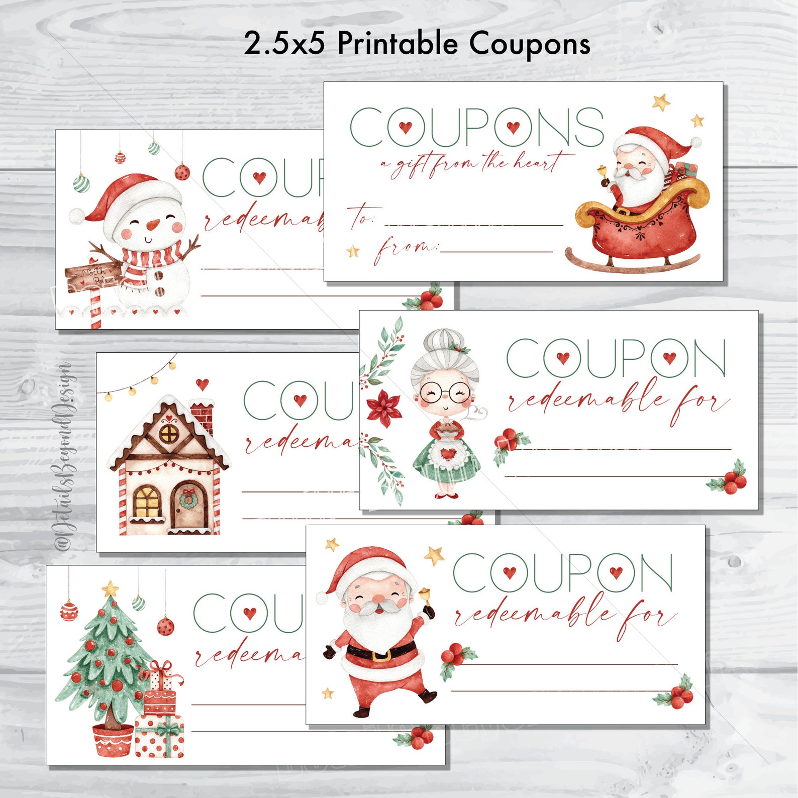 Christmas Coupons - A Gift From the Heart - Gifts From Children - Kids ...