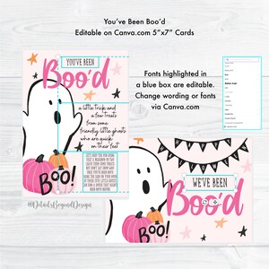 Editable on Canva.com - You've Been Boo'd Printable - Halloween Booed ...