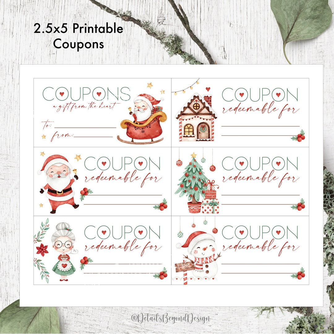 Christmas Coupons - A Gift From the Heart - Gifts From Children - Kids ...