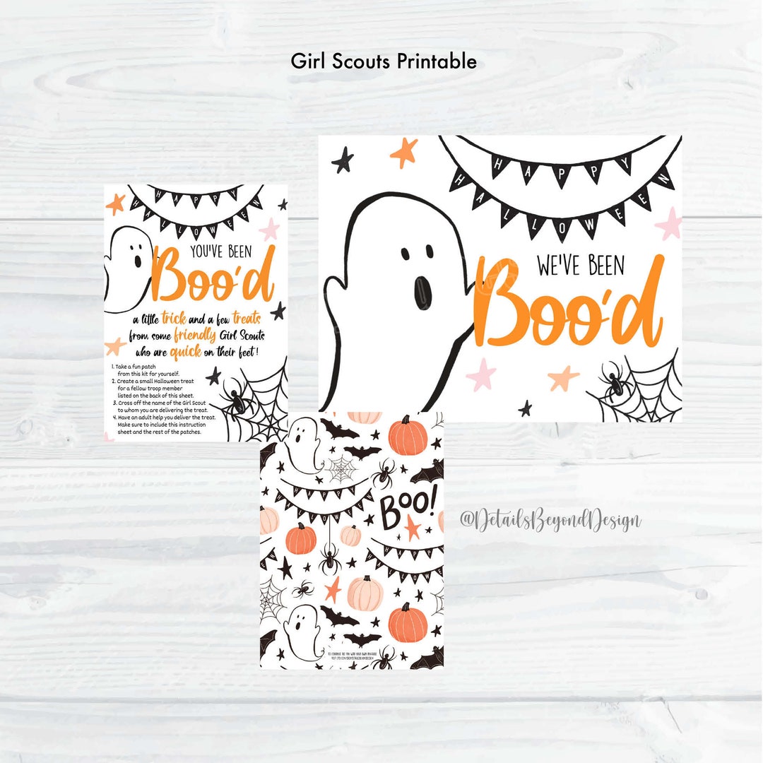 Girl Scouts - You've Been Boo'd Printable - - We've Been Boo'd Sign ...