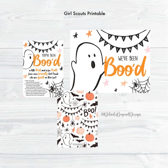 Girl Scouts - CUSTOM DESIGNED - You've Been Boo'd Printable - - We've ...