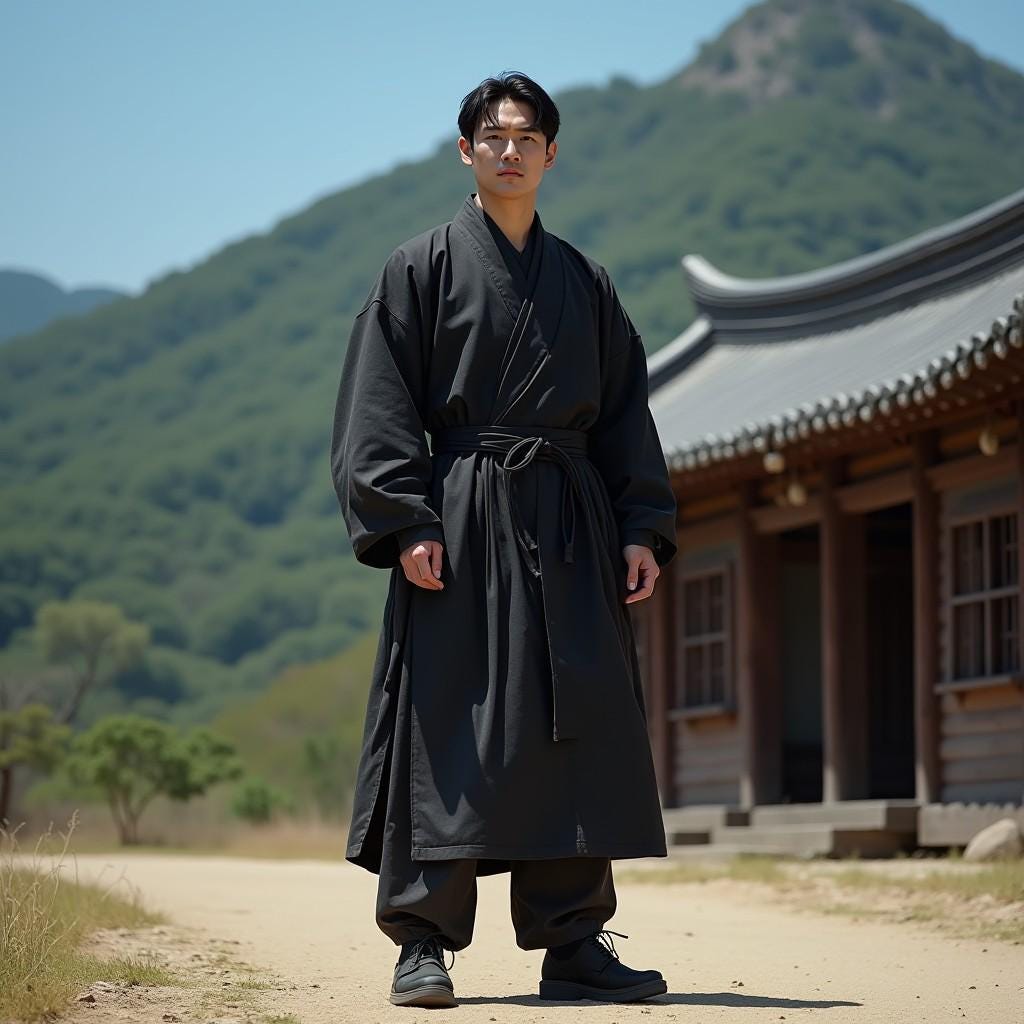 Black Samurai Kimono Robe for Men | Traditional Japanese Costume With ...