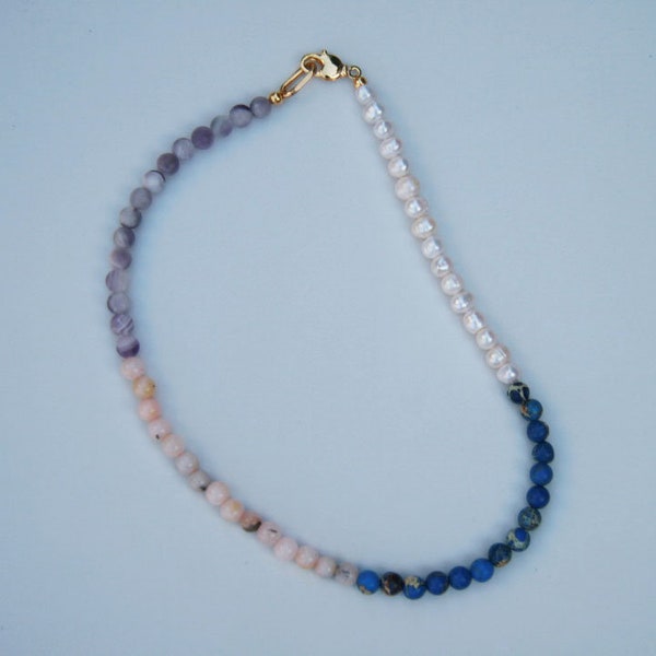 Colorblock Necklace - Etsy