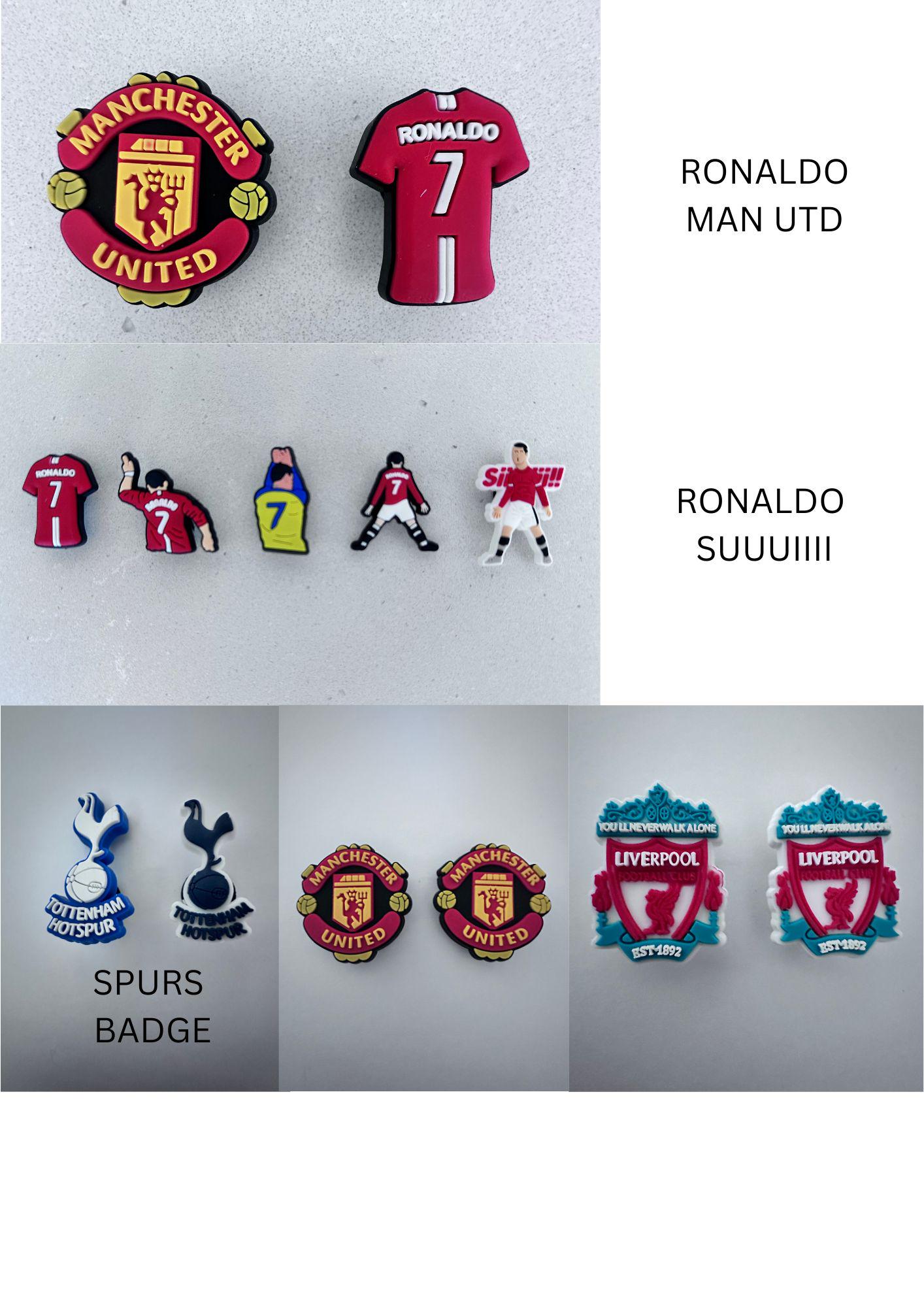 Multiple Football Packs | Soccer Team Shoe Charms for Crocs | Premier ...