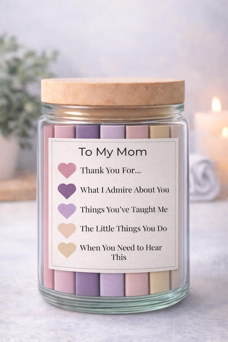 Gratitude Jar Notes for Mom – 150 Reasons Appreciation (digital ...