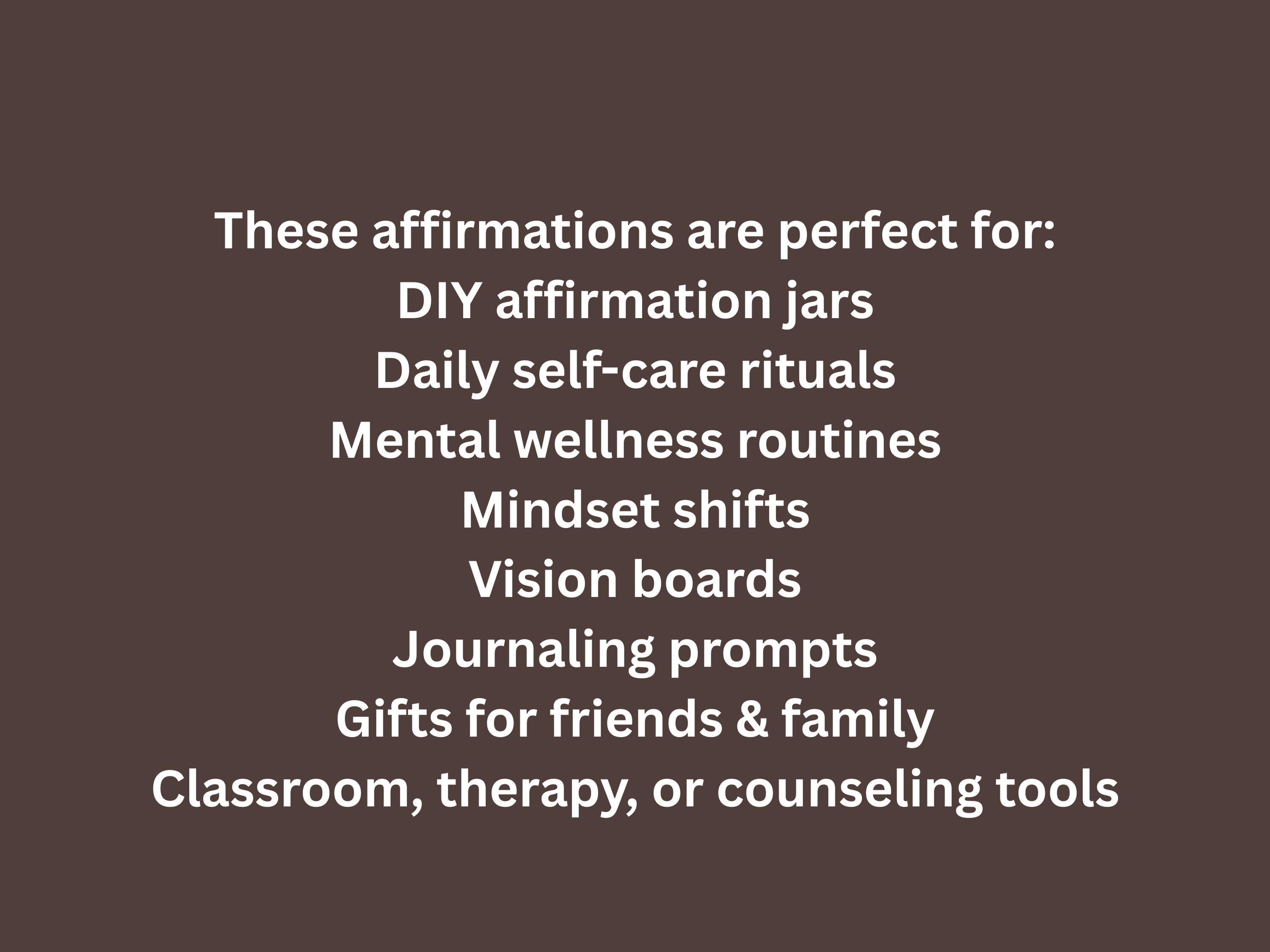 150 DIY Affirmation Cards Printable | Positivity Jar | Self-love ...