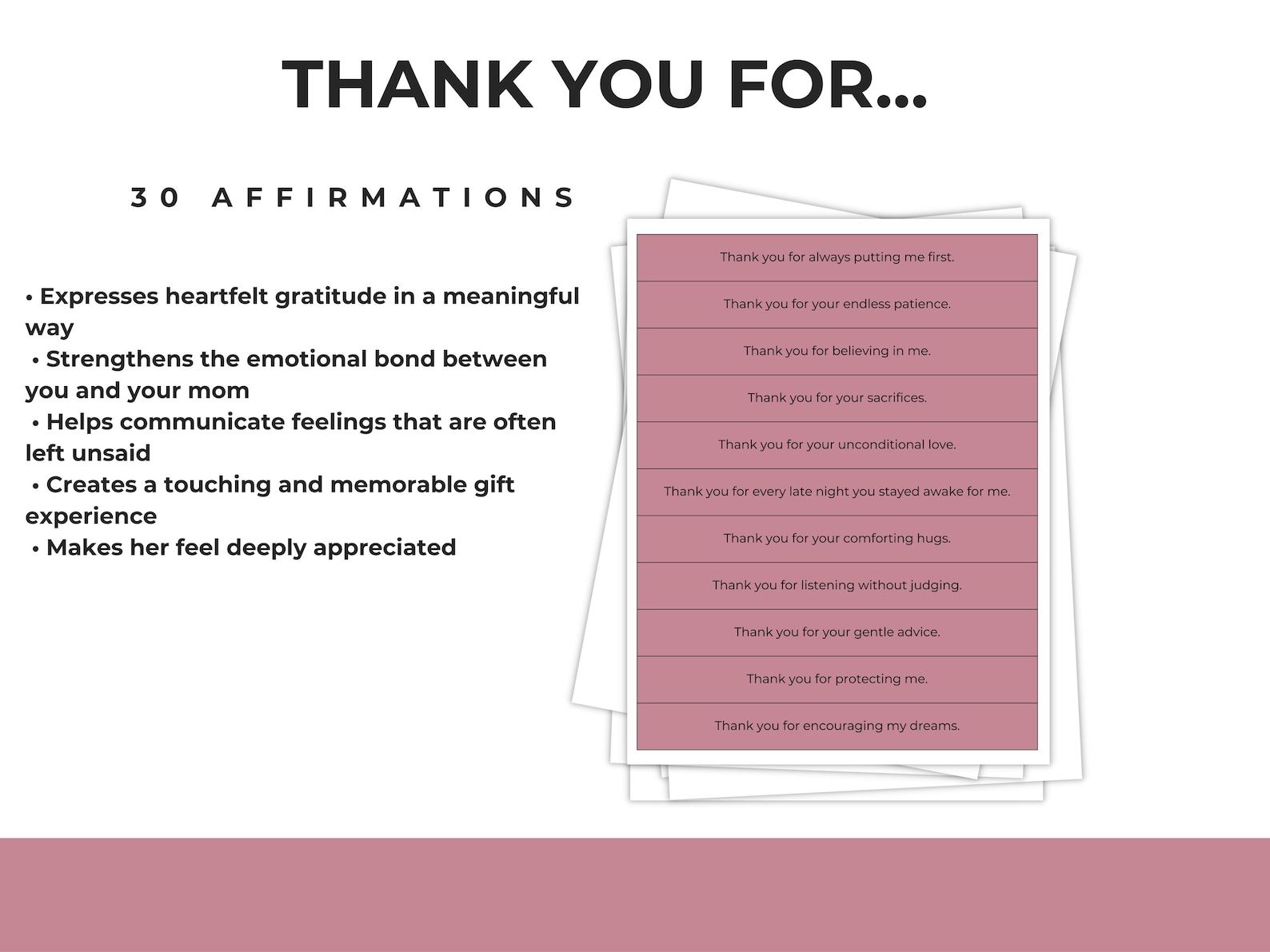 Gratitude Jar Notes for Mom – 150 Reasons Appreciation (digital ...