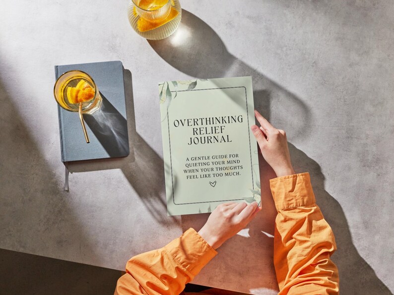 Overthinking Relief Journal Printable PDF for Anxiety and Mental ...
