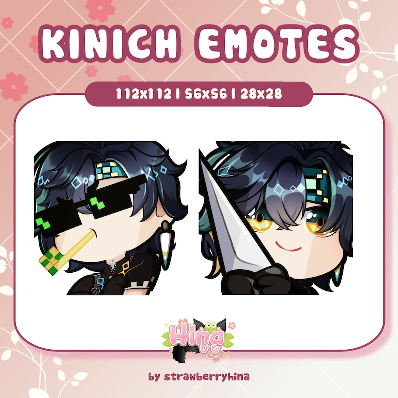Genshin Impact Emotes | Kinich | Chibi | Twitch, Discord, Youtube - Etsy