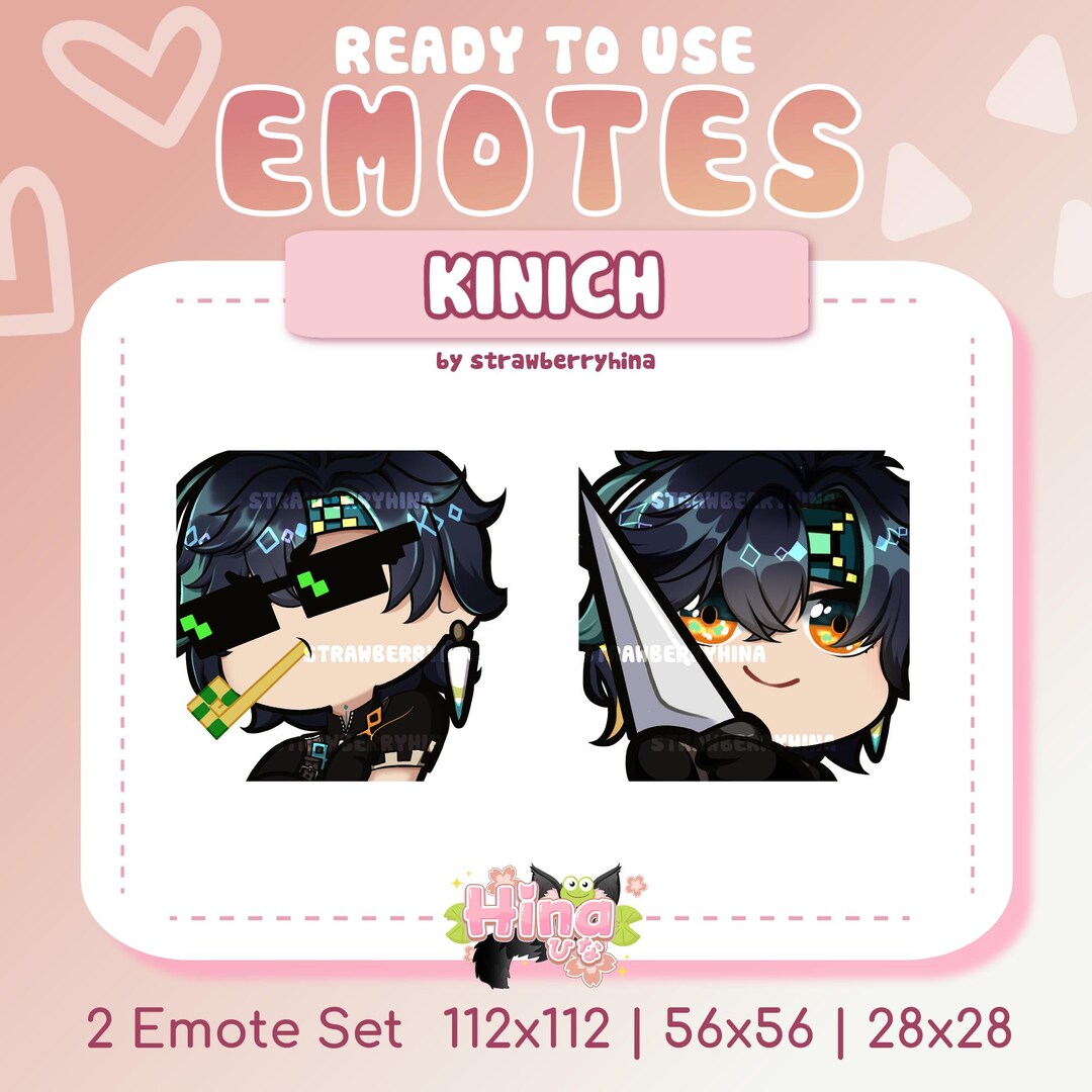 Genshin Impact Emotes Kinich Chibi Twitch, Discord, Youtube - Etsy