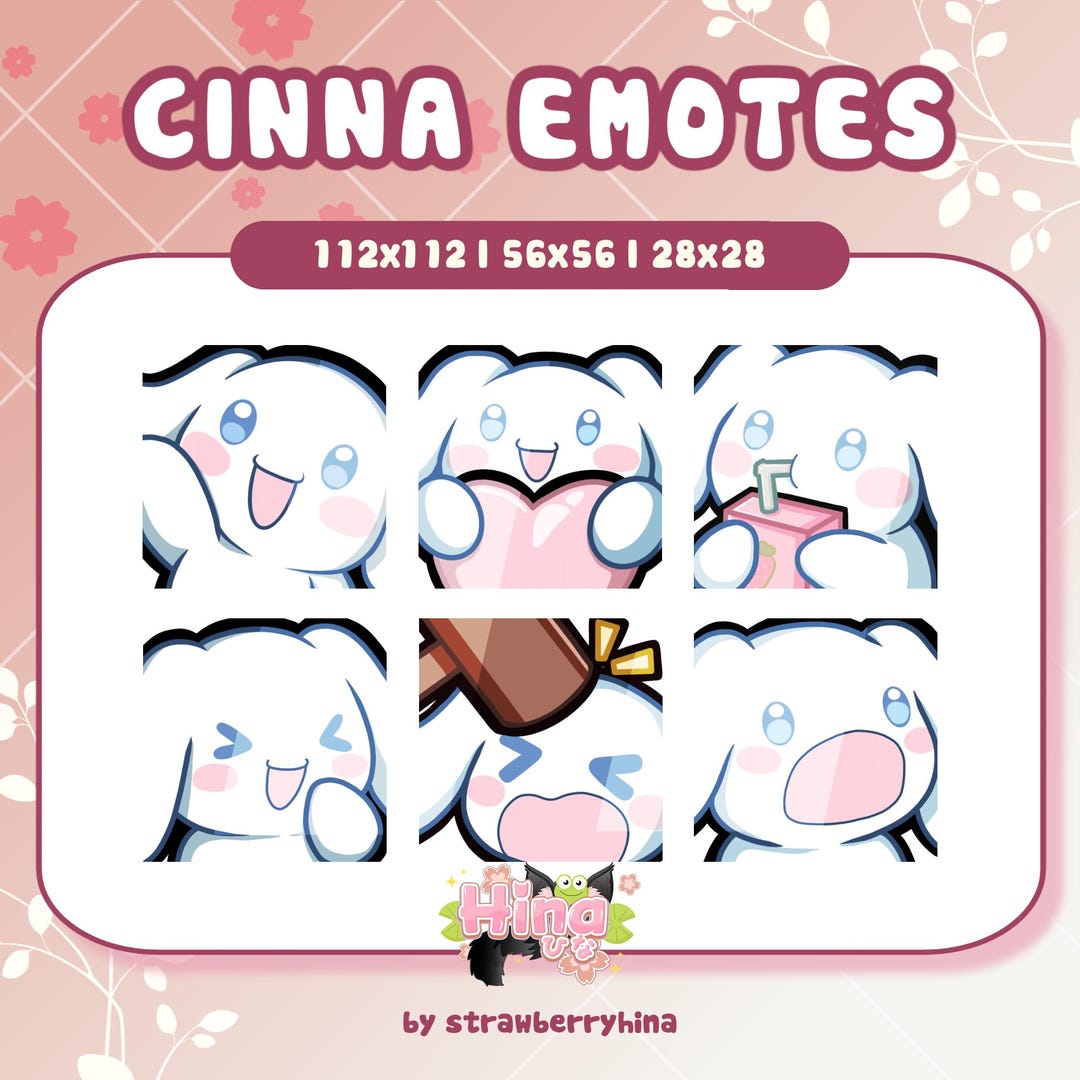 Kawaii Dog Emotes | White Dog Emotes | Emotes for Streamers - Twitch ...