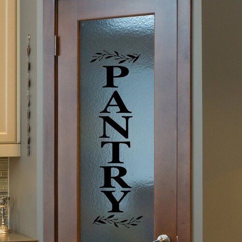 Pantry Vinyl Decal Kitchen Decal Glass Door Decal Vinyl - Etsy