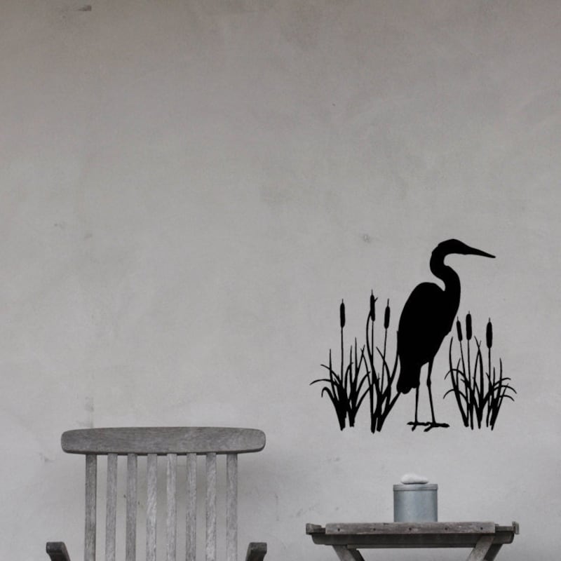 Crane Wall Decal - Etsy