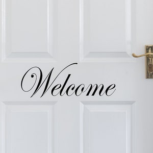Welcome Vinyl Decal - Etsy