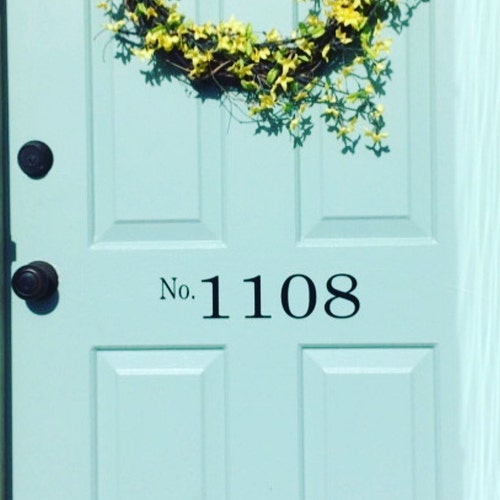 Door Numbers custom Vinyl Decal Address Numbers Door | Etsy