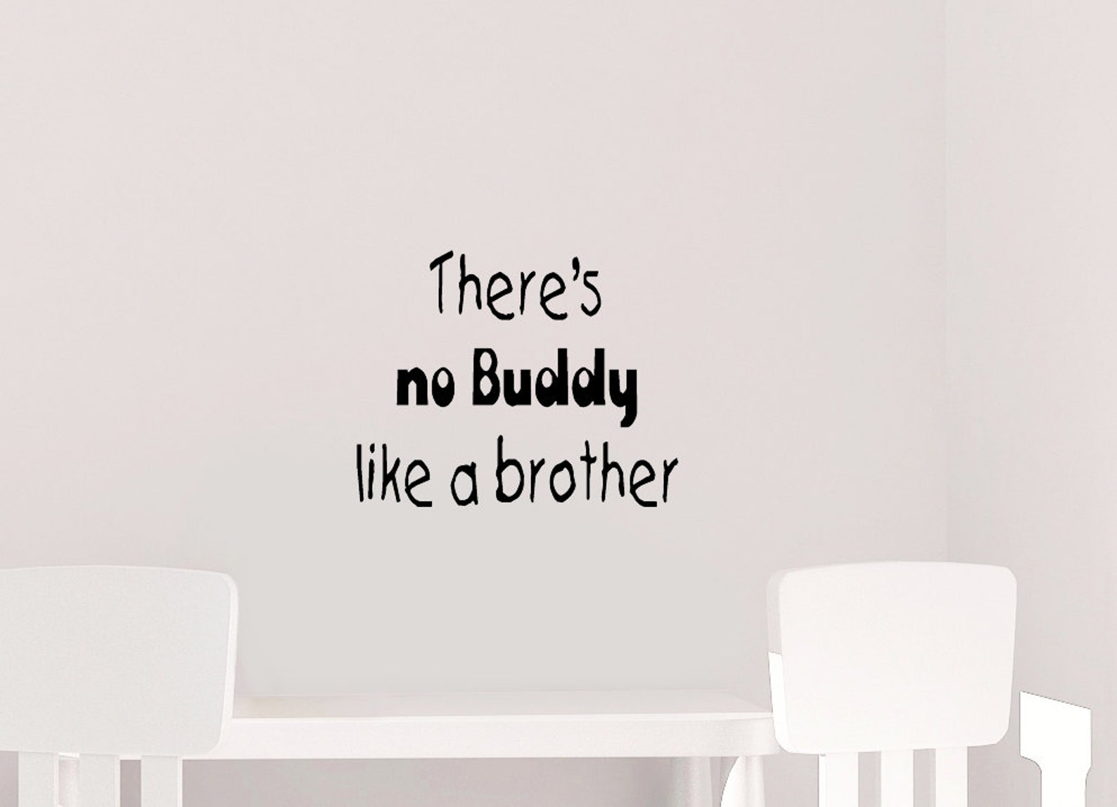 There's No Buddy Like A Brother Wall Art Vinyl Decal - Etsy