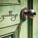 Goodbye. Vinyl Decal / Door Decal / Foyer Decal / Sticker / Wall Words ...