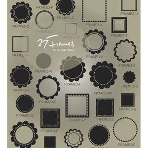 Monogram Frames Vinyl Decal - Etsy