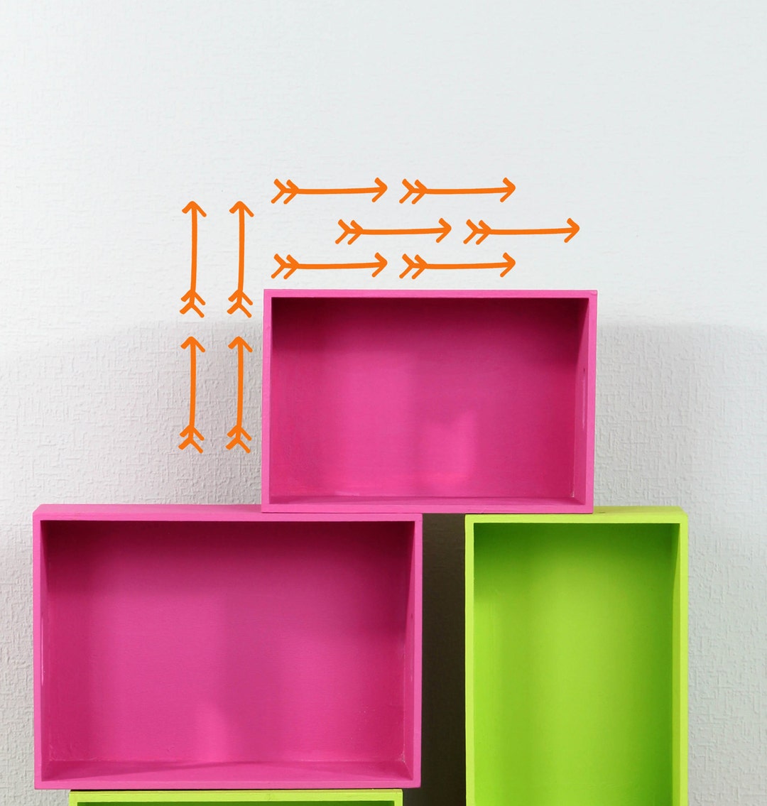 Arrow Wall Decals - Set of 10, Vinyl Decals, Wall Decor, Arrow Decals ...