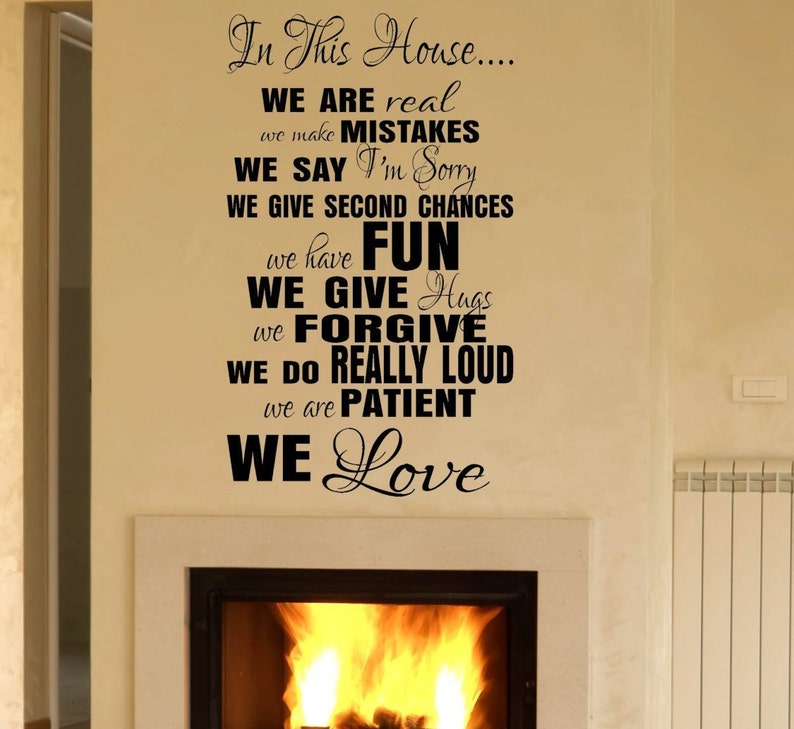 In This House... Wall Decal - Etsy
