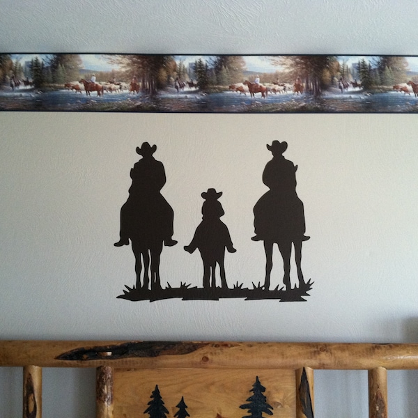 Cowboy Wall Decal - Etsy