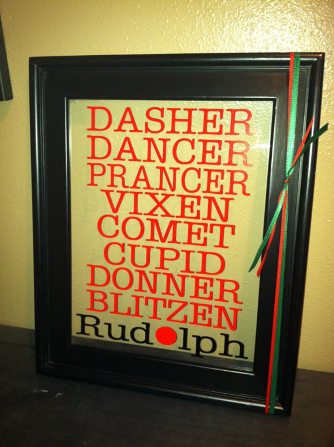 Dasher...dancer...prancer...vixen...reindeer Names Vinyl Wall Art - Etsy