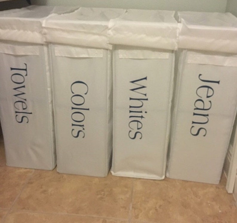 Laundry Sorter Iron on Decals - T-shirt Vinyl - HTV - Iron on Decals ...