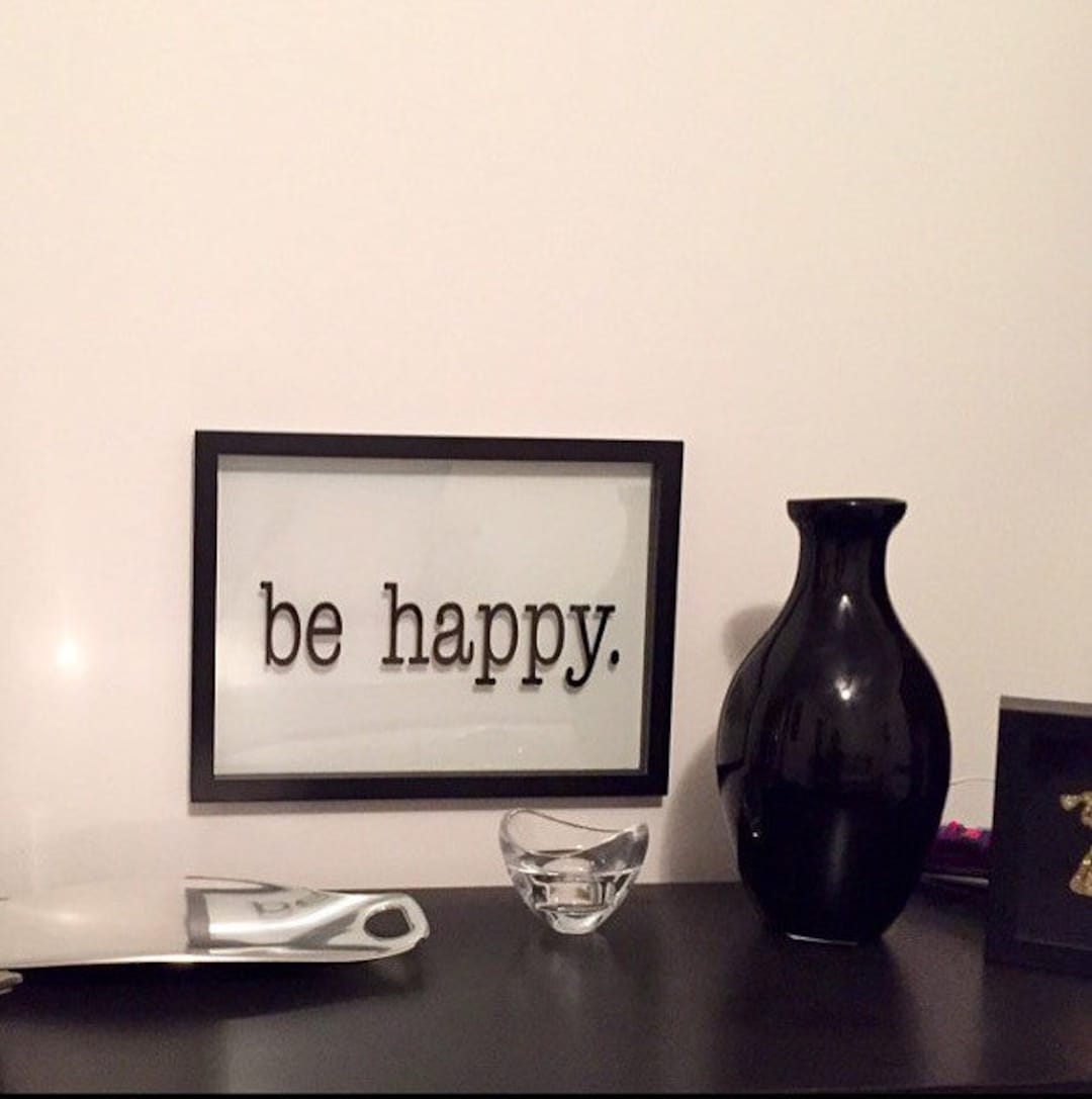 Be Happy-vinyl Decal - Etsy