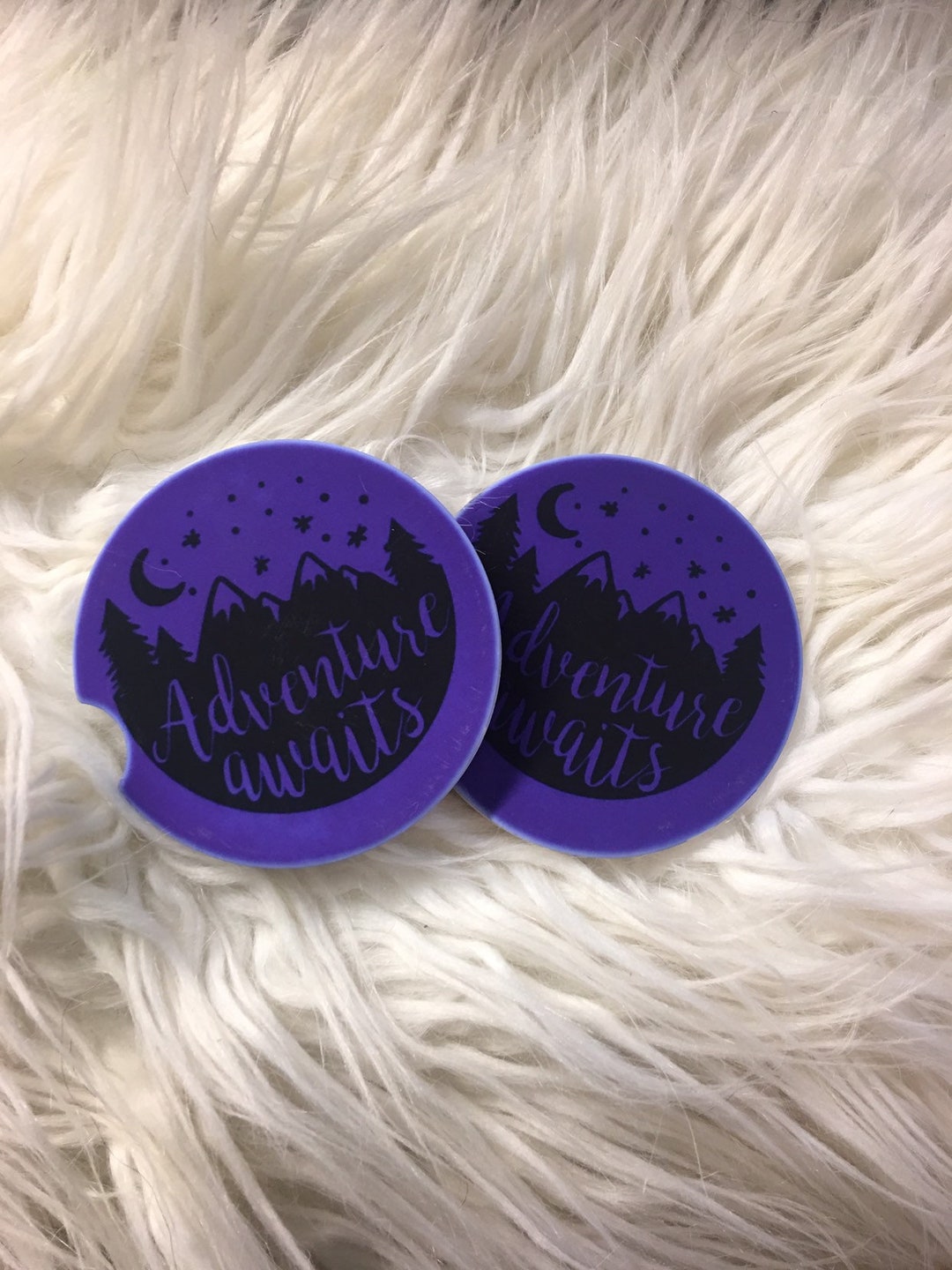 Car Coasters - Sandstone -set of 2 - Adventure Awaits - Etsy