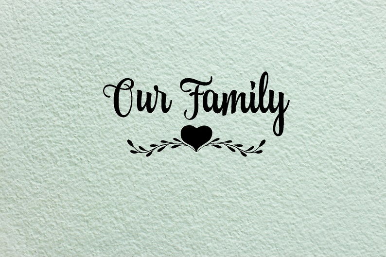 Our Family Wall Decal - Etsy