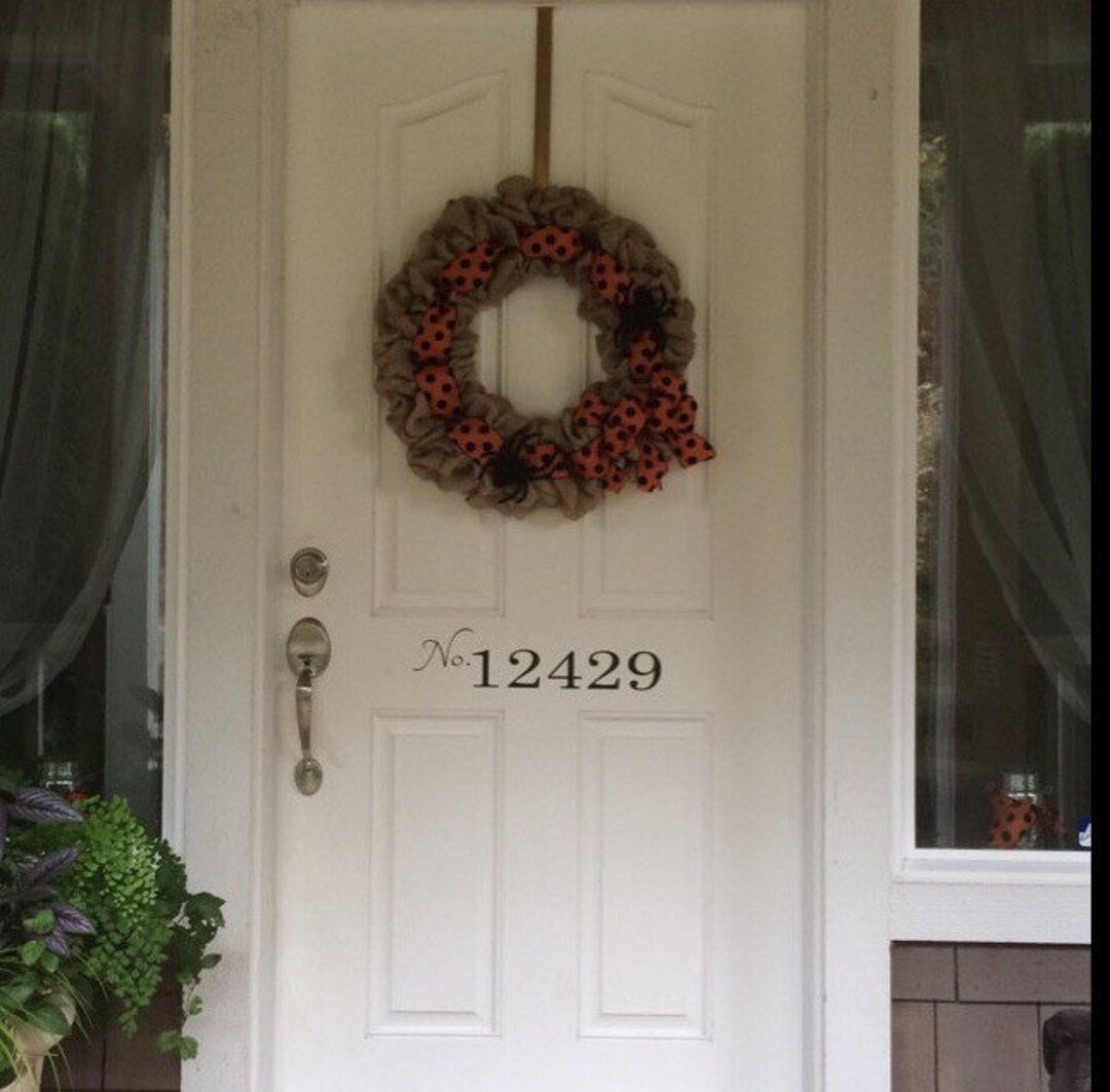 Vinyl Door Numbers-custom Made - Etsy