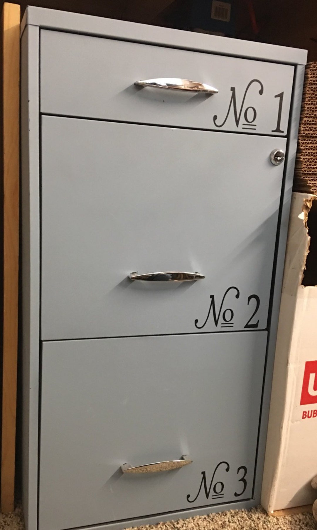 File Cabinet Number Set - Vinyl Decals - Number Decals - File Cabinet ...