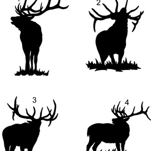 Bull Elk Your Choice of 1 Vinyl Decal - Etsy