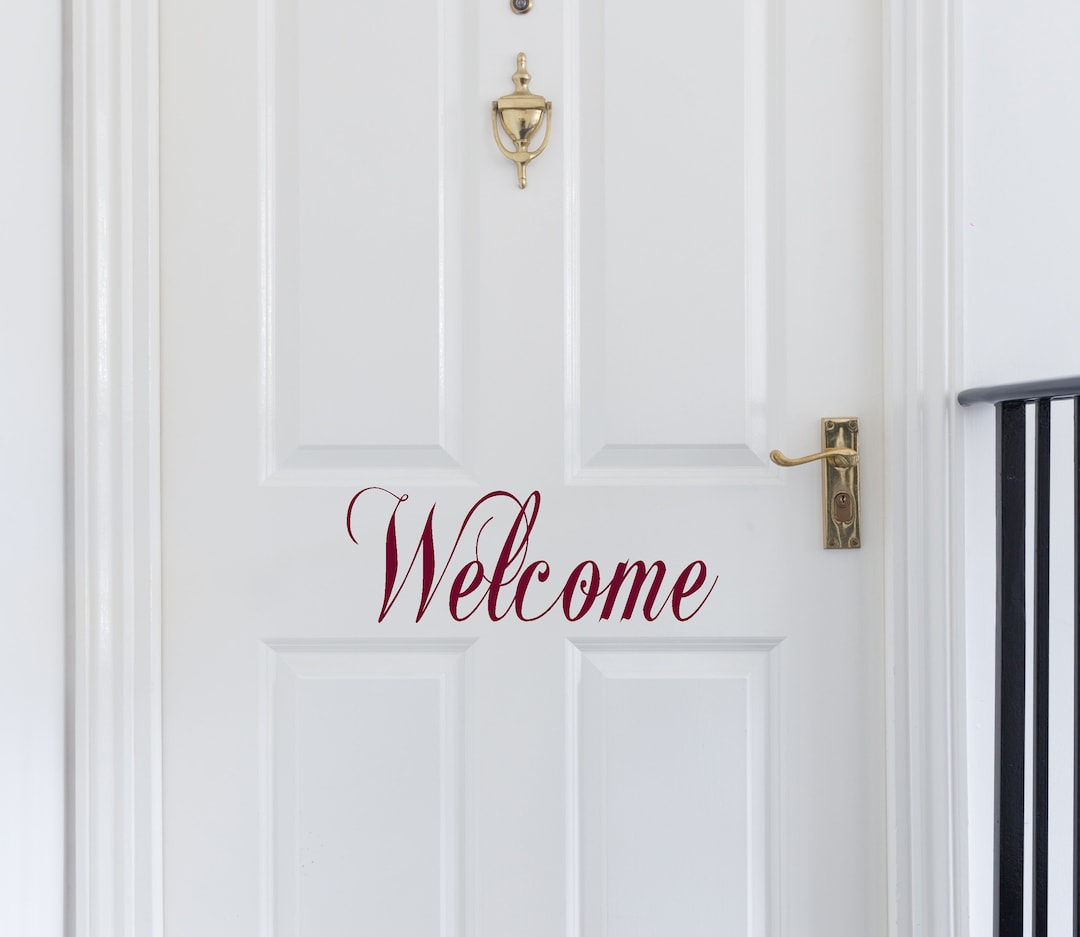 Welcome Vinyl Decal - Etsy